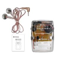 China Odm OEM Unique Custom Transparent Radio and Waterproof Radio High Technology Top Sale Prison Fm Portable Clear Mini Radio for sale