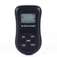 China Portable Mini FM Radio, Stereo LCD Digital Display Tuning Pocket Walkmen Transistor Conference Receiver with Earphone, for sale
