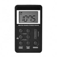 China High Quality Portable Mini Pocket Digital AM FM Stereo Radio Rechargeable with LCD Display Plastic Material Speaker for sale