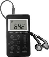 China Portable Mini Pocket Radio Hot AM FM Digital Tuning Personal Walkman Battery Stereo Earphone Lock Screen Use Speaker Plastic for sale