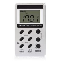 China Portable Mini Pocket Radio Hot AM FM Digital Tuning Personal Walkman Battery Stereo Earphone Lock Screen Use Speaker Plastic for sale