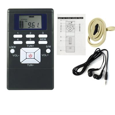 China Wholesale Popular Portable 60-108Mhz Convenient Running Walking With  Battery Memories Personal Radio White Fm Radio for sale