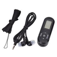 China Mini Portable Pocket Radio with Good Reception Alarm Clock and LCD Display FM Stereo Radio Plastic DC Power Supply for sale