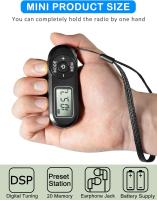 China Portable Radio Mini FM Digital Tuner LED Display ABS Material Best Reception Pocket Transistor Receiver Stereo Sound Battery for sale