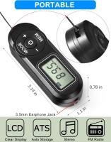 China Portable Radio Mini FM Digital Tuner LED Display ABS Material Best Reception Pocket Transistor Receiver Stereo Sound Battery for sale