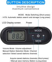 China Portable Radio Mini FM Digital Tuner LED Display ABS Material Best Reception Pocket Transistor Receiver Stereo Sound Battery for sale