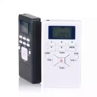 China High Quality Portable LCD Digital Display FM Radio Pocket Transistor Conference Receiver Long Battery Earphone Hot Sell Mini for sale