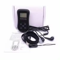 China Excellent Reception Mini Plastic Material Pocket Radio FM 60-108Mhz Band Radio with LCD Screen and Earphones for sale