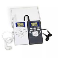 China Wireless Custom Fixed Frequency Small Pocket Fm Radio Fm Digital Receiver Meeting Use with Headphone for sale