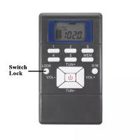 China Factory Wholesale FM Digital Walkman Radio MP3 Player Retro Style Mini Portable Radio 5 Memory Stations for sale