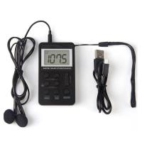 China Mini Rechargeable Digital Personal AM FM Stereo Radio Receiver LCD Display Headphone for Walking Pocket Style DC Power Supply for sale