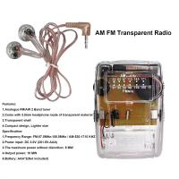 China Dual AM FM Pocket Walkman Portable Mini Radio With High Sensitivity Earphone for sale