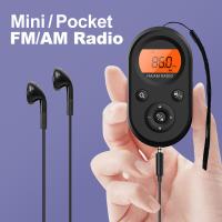 China OEM Factory  Portable Pocket Radio Receiver Mini Home AM FM Radio with LCD Display Powered Fm RadioHand   Mini Radio for sale