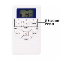China Lightweight Walkman Mini Digital FM 60-108MHz Radio with Earphone for sale