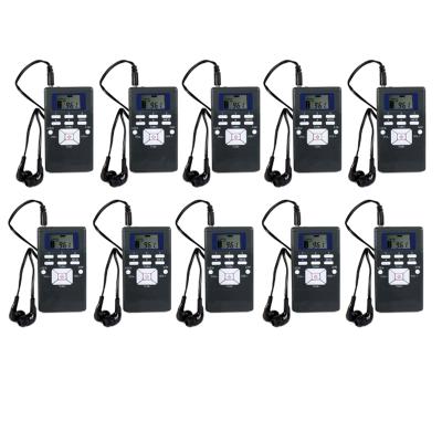 China Direct Wholesale Cheap Portable FM Receiver Radio With Headphone for Large Events for sale