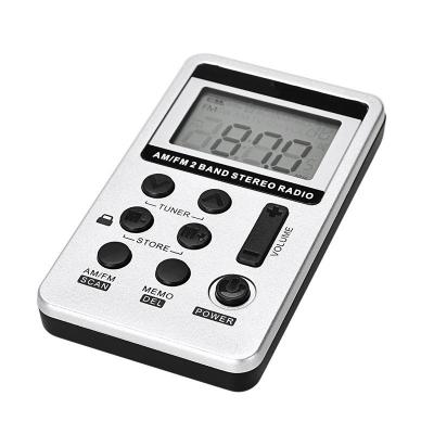China Dual AM FM Transistor Receiver Mini Radio with Digital LCD Display for Home Use and Conference Settings for sale