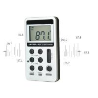 China Dual AM FM Transistor Receiver Mini Radio with Digital LCD Display for Home Use and Conference Settings for sale