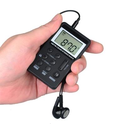China Portable Pocket Transistor AM FM Digital Handheld Radio With USB Charging and Earphone for sale