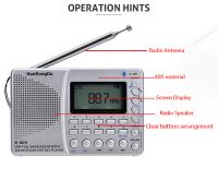 China Best Selling Portable Silver Vintage Multi-Band FM/AM/WB Radio High Sensitivity with USB/MP3 Digital Display and Speaker Design for sale