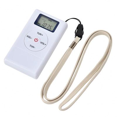 China Portable Mini FM Stereo DSP Digital Radio Screen Display AM Band Home Radio Style Earphone Pocket Conference Reception for sale