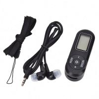 China Cheap Portable Mini Airband FM Radio Transceiver 2 Band with LCD Display Stereo Headphones Novelty Pocket Style Clock Function for sale