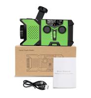 China OEM Emergency Survival Kit Multi Band Flashlight Hand Crank Solar Dynamo Weather FM/AM/WB Radio for sale