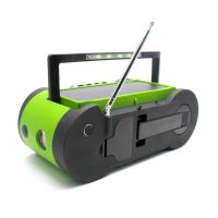 China OEM ODM 2024 Portable Solar Radio with Rechargeable Battery Waterproof Flashlight & AM/FM Plastic Material for sale