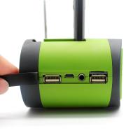 China OEM ODM 2024 Portable Solar Radio with Rechargeable Battery Waterproof Flashlight & AM/FM Plastic Material for sale