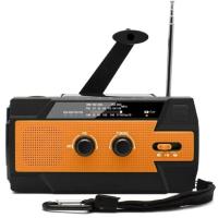 China Emergency Crank Weather Radio, 14800mwh Solar Crank, Portable AM/FM/NOAA, 3W Flashlight with 1 Mode and Reading Lamp for sale