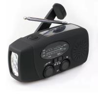 China Solar and Crank Emergency Radio with LED Flashlight and  7400 WAh - Am/FM/NOAA, USB Charging, Waterproof for Survival Purpose for sale