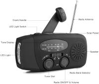 China Solar and Crank Emergency Radio with LED Flashlight and  7400 WAh - Am/FM/NOAA, USB Charging, Waterproof for Survival Purpose for sale