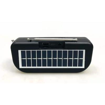 China Rechargeable Battery Pack Radio Solar Power Portable Solar Panel Portable Digital Radio for sale