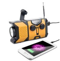 China FM/AM/NOAA Weather and Hand-crank Solar Portable Mini Emergency  Radio, Equipped with 3 LED  Flashlights, 2000mah  Phone Charger for sale