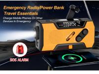 China European Special Edition Outdoor Solar-powered Emergency Radio Special Edition SOS Alarm System AM/FM Radio Ce Fcc Certificate for sale