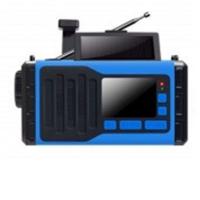 China High Quality Portable Power Bank with Solar Panel Plastic Phone Charr SOS AM/FM Radio Speaker USB Feature for sale