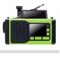 China High Quality Portable Power Bank with Solar Panel Plastic Phone Charr SOS AM/FM Radio Speaker USB Feature for sale