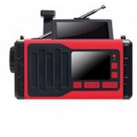 China High Quality Portable Power Bank with Solar Panel Plastic Phone Charr SOS AM/FM Radio Speaker USB Feature for sale