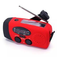 China Factory Price 2000mAh Wb Noaa Emergency With Portable Rechargeable Emergency Solar Hand Crank Radio LED Flashlight for sale