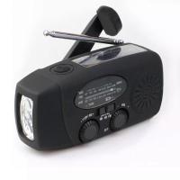 China Factory Cheapest 2000mAh Solar Power Radio AM FM Rechargeable Battery Pack Power Supply Weather Alert Radio With Led for sale