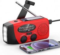 China 2000mAh Solar Crank Emerncy LED Radio Weather Radio With FM AM SW Bands Clock & Alarm Features for sale