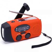 China 2000mAh Solar Crank Emerncy LED Radio Weather Radio With FM AM SW Bands Clock & Alarm Features for sale