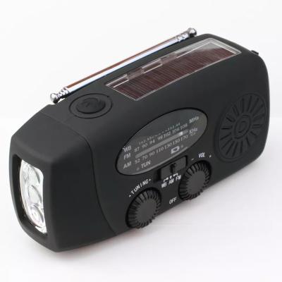China Popular Mini Size Portable Solar Crank AM FM NOAA Weather Radio with SOS Alarm & Smartphone Charger for sale