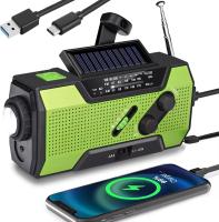 China Hot Sale 2000mAh Flashlight With USB Charging AM/FM/NOAA Alert Band for Emergency Situations for sale