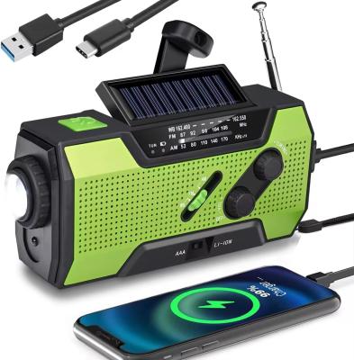 China Hot Sale 2000mAh Flashlight With USB Charging AM/FM/NOAA Alert Band for Emergency Situations for sale