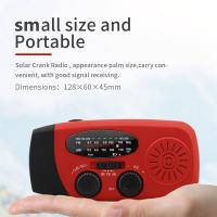 China Emergency Self-Powered Crank Radio LED Flashlight AM FM WB USB Charging SOS Alarm Digital Wind up Radio for sale