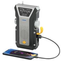 China Portable 4000mAh Solar Charr with AM Band WB FM Radio Rechargeable Battery for Outdoor Camping Wireless TV Speaker for sale