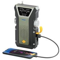 China Portable 4000mAh Solar Charr with AM Band WB FM Radio Rechargeable Battery for Outdoor Camping Wireless TV Speaker for sale