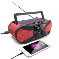 China Portable Solar Crank Dynamo TV and Radio Mini AM FM MW SW LW Radio with USB Rechargeable Feature and Flashlight Function for sale