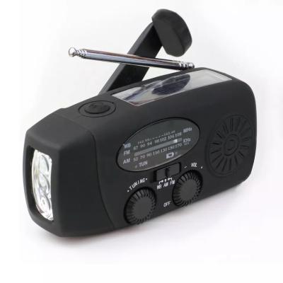 China Multi Color Emergency Solar Hand Crank AM/FM Weather Radio with Flashlight Customizable Logo & SOS Alarm for Survival Kit for sale
