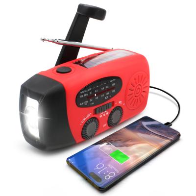 China Emergency Outdoor Hand Crank Radio With SOS Alarm and Brighter Flashlight for sale